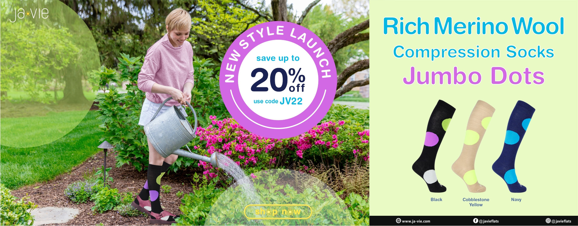 Ja-vie: Socks, Apparel and Flats. Performance meets Comfort Everyday ...